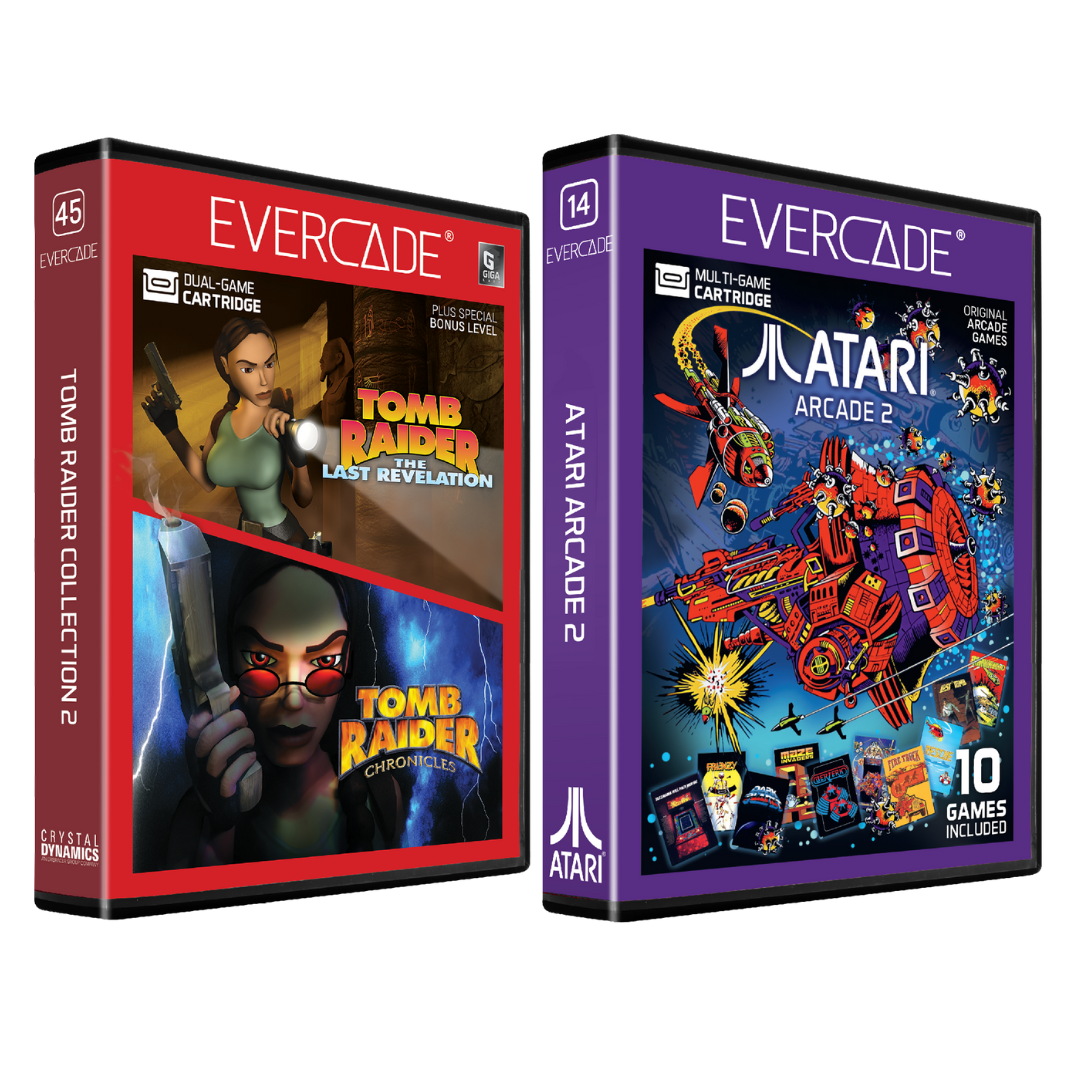 Evercade Atari Arcade Collection #2 and Tomb Raider Collection #2 – Rondo Products