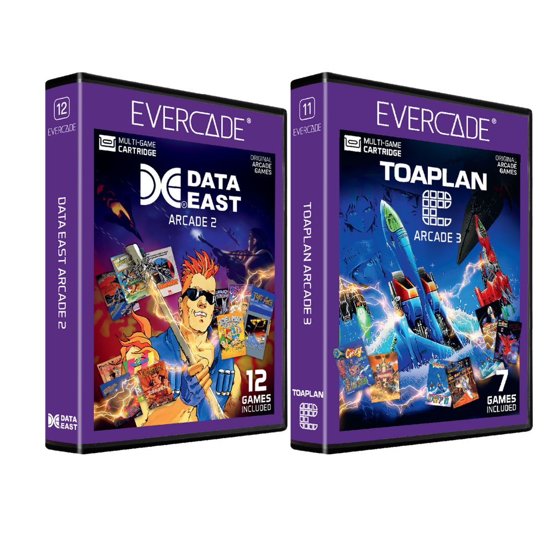 Evercade Toaplan Arcade 3 & Data East Arcade 2 Bundle – Rondo Products